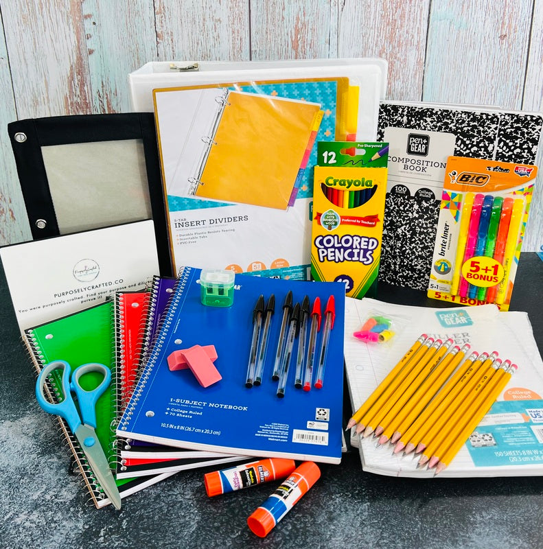 School Supply Bundles – PurposelyCrafted.co